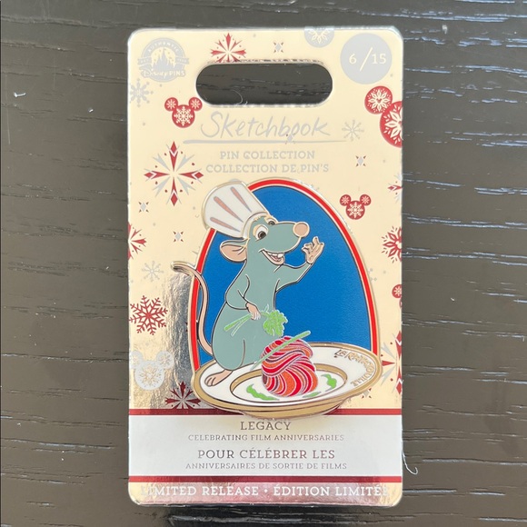 Disney | Jewelry | Disney Sketchbook Series Legacy Ratatouille Remy Pin ...